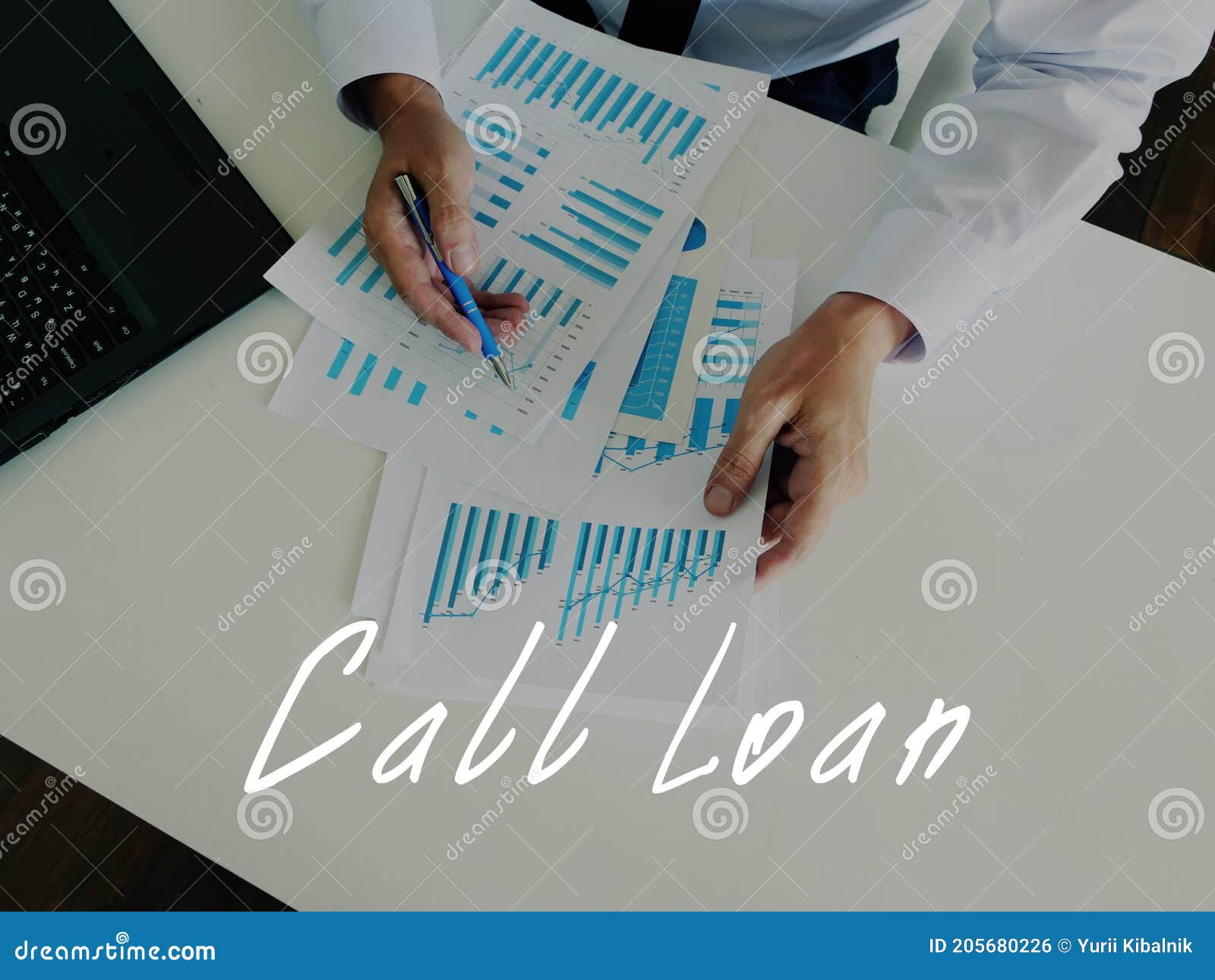 Call Loan Phrase on the Page Stock Photo - Image of deal, save: 205680226