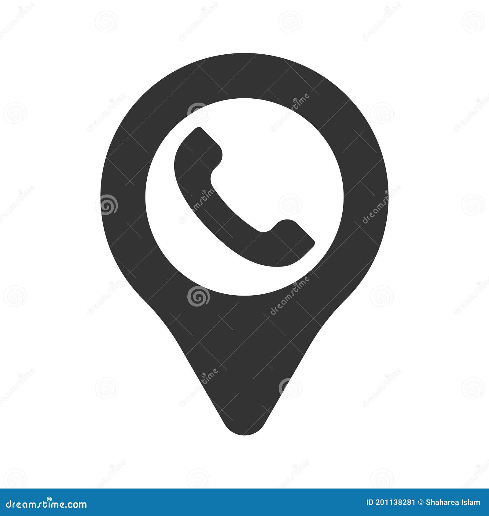 Call location icon stock vector. Illustration of beautiful - 201138281