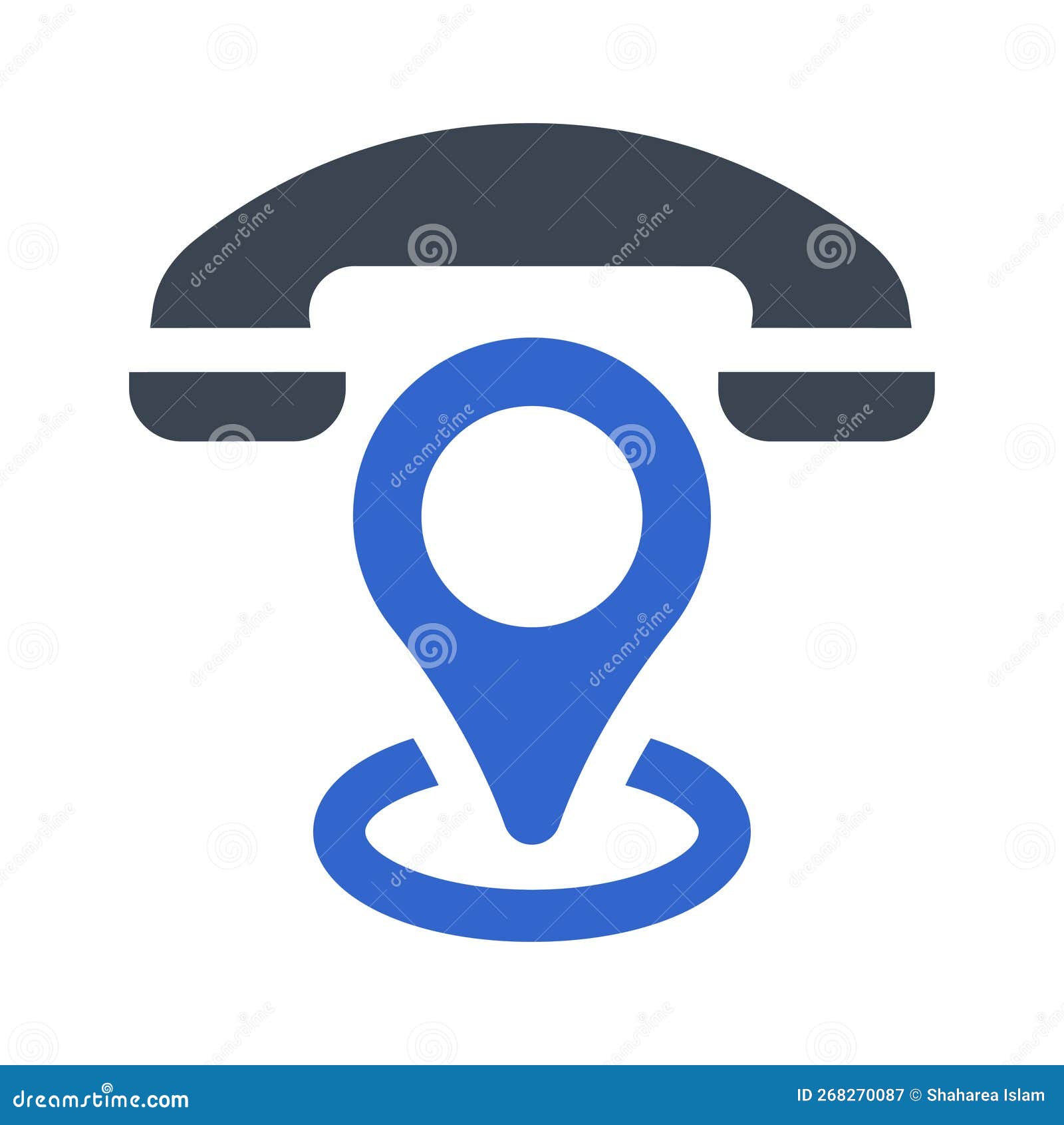 Call location icon stock vector. Illustration of icon - 268270087