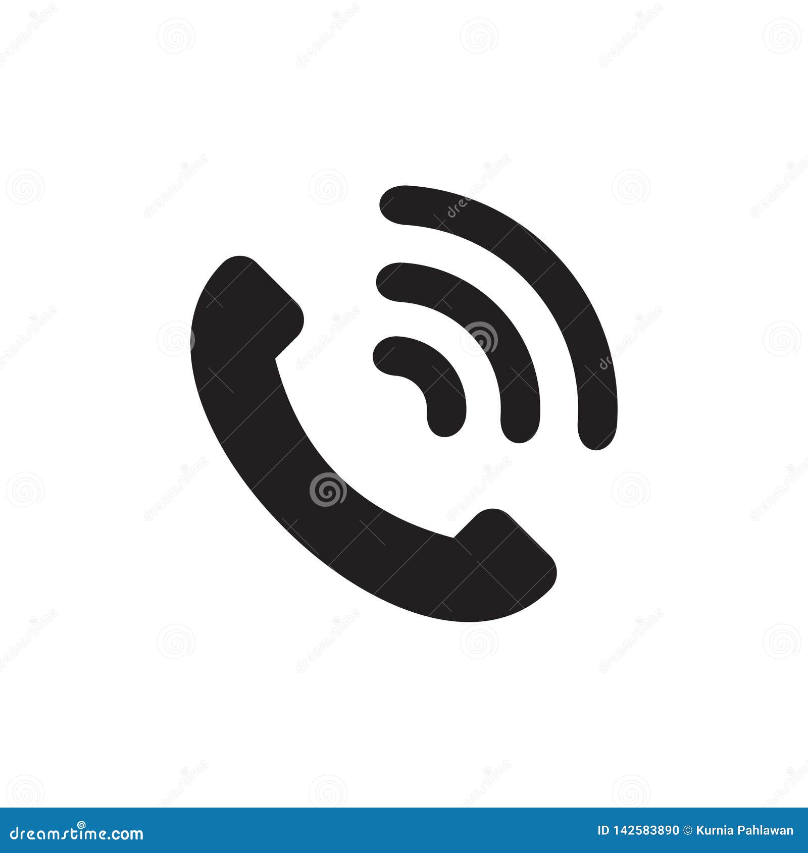 Call Icon stock vector. Illustration of phone, graphic - 142583890