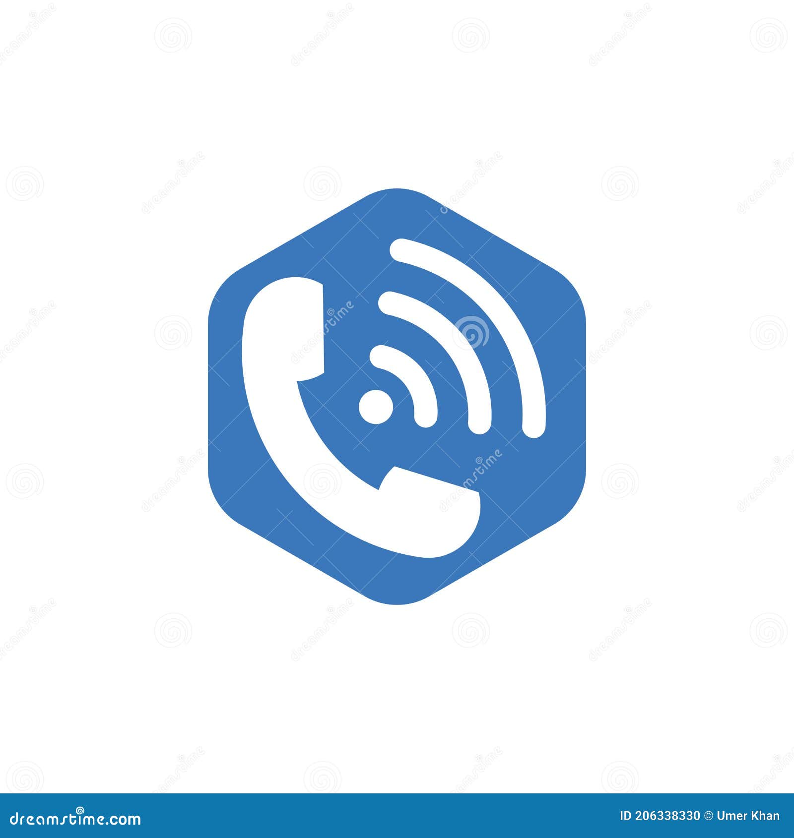 Call Logo Wifi Icon Design Vector. Stock Vector - Illustration of ...