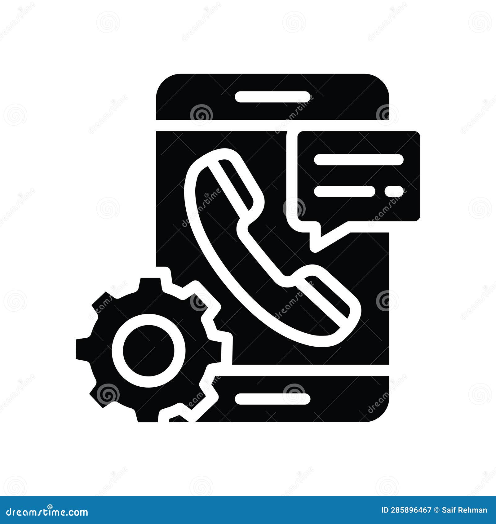 Call Management Vector Solid Icon Design Illustration. Product ...