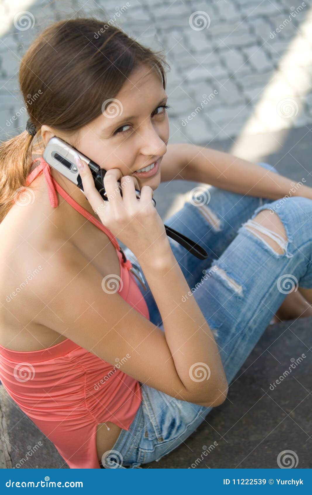 Call me stock image. Image of casual, beautiful, happy - 11222539