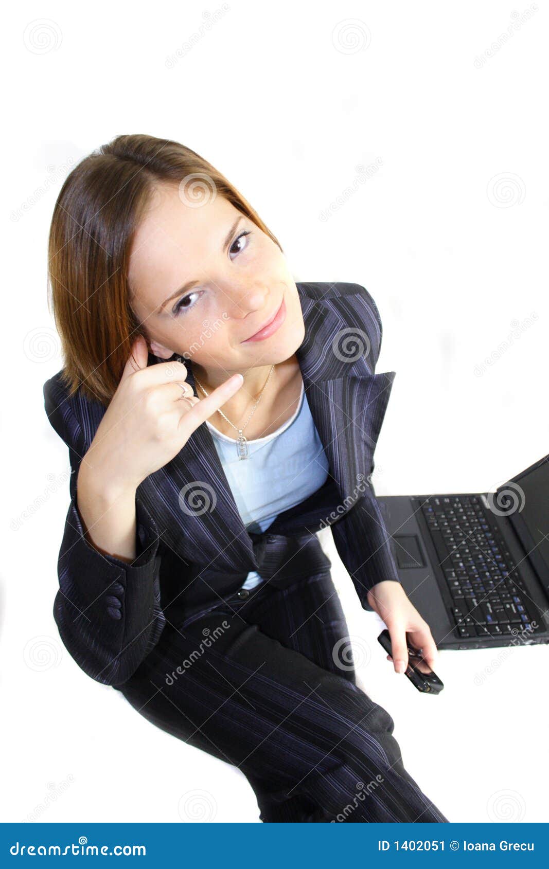 Call me stock image. Image of beautiful, happy, mobile - 1402051