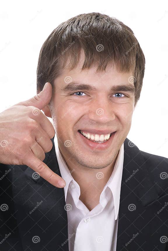 Call me! stock image. Image of communication, phone, male - 2544377