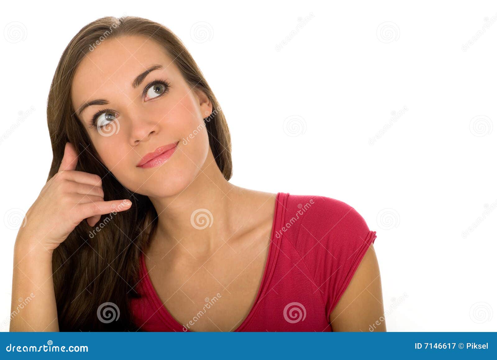 Call me stock image. Image of gesturing, phone, smiling - 7146617