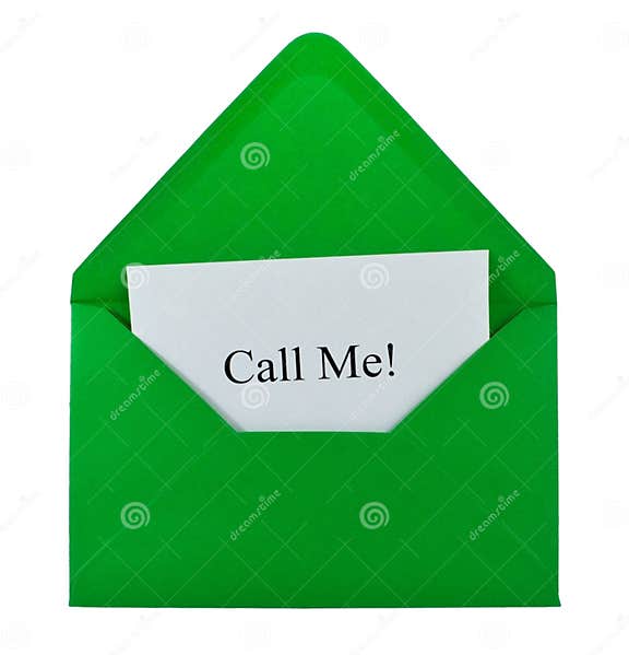 Call me card stock image. Image of handwritten, banner - 18926323