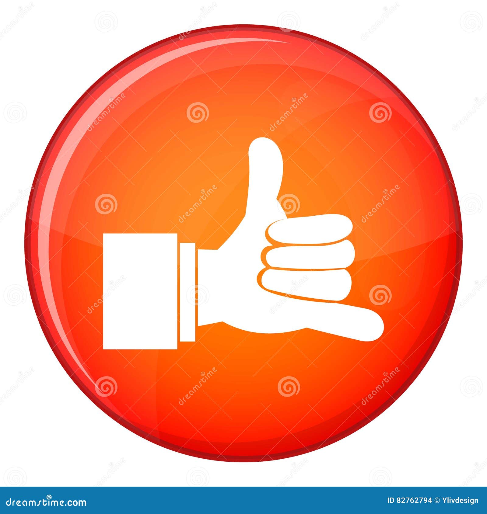 Call Me Gesture Icon, Flat Style Stock Vector - Illustration of express ...