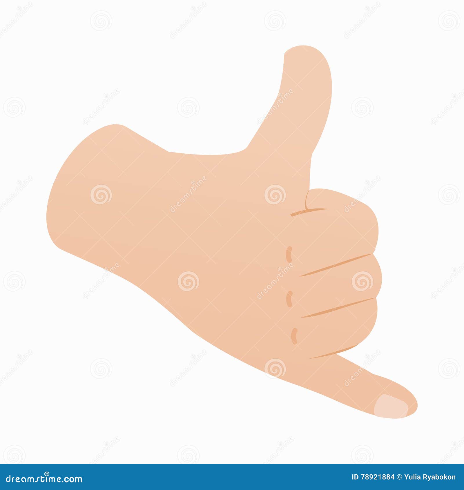 Call Me Gesture Icon, Isometric 3d Style Stock Vector - Illustration of ...