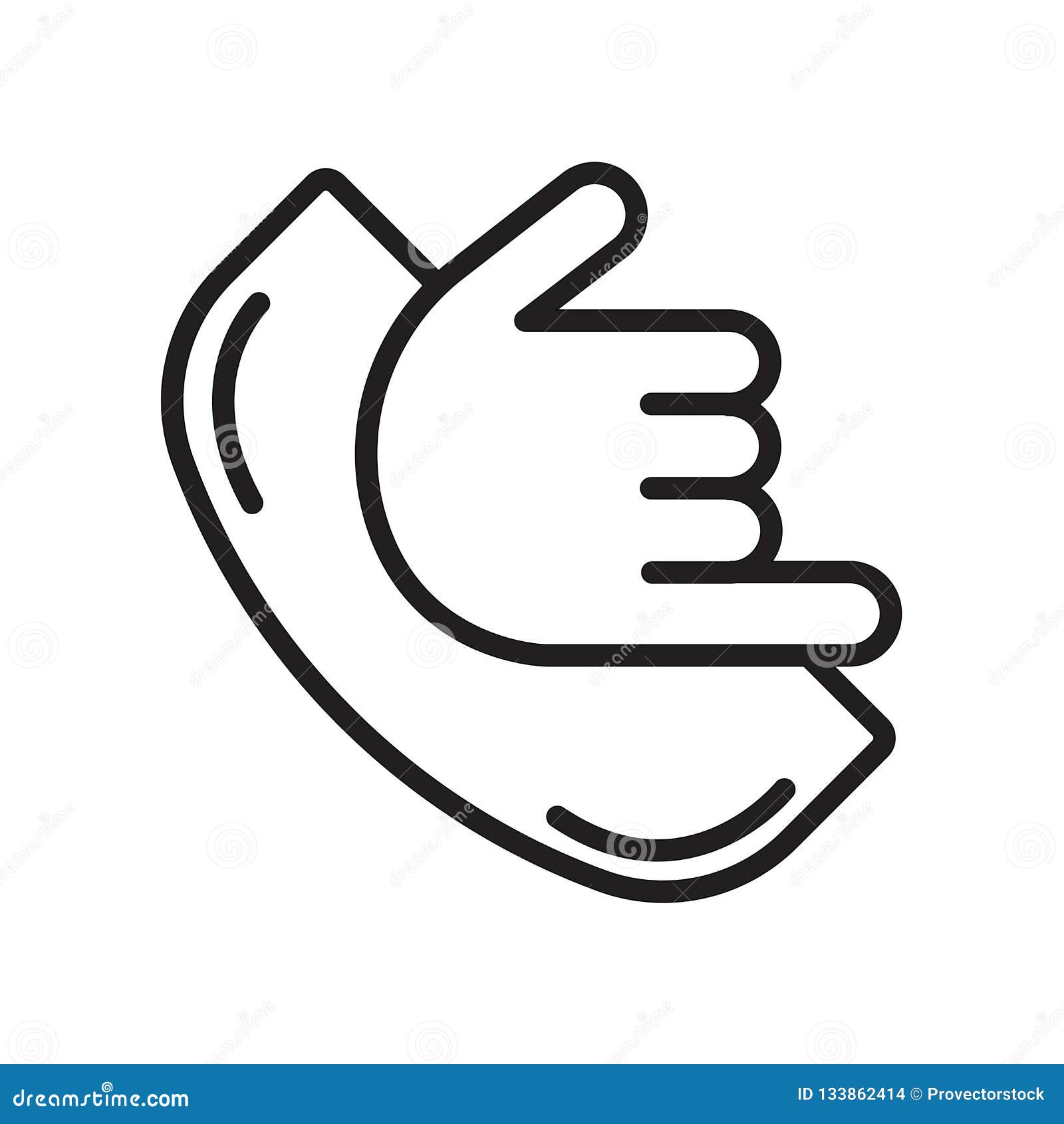 Call Me Icon Isolated on White Background Stock Vector - Illustration ...