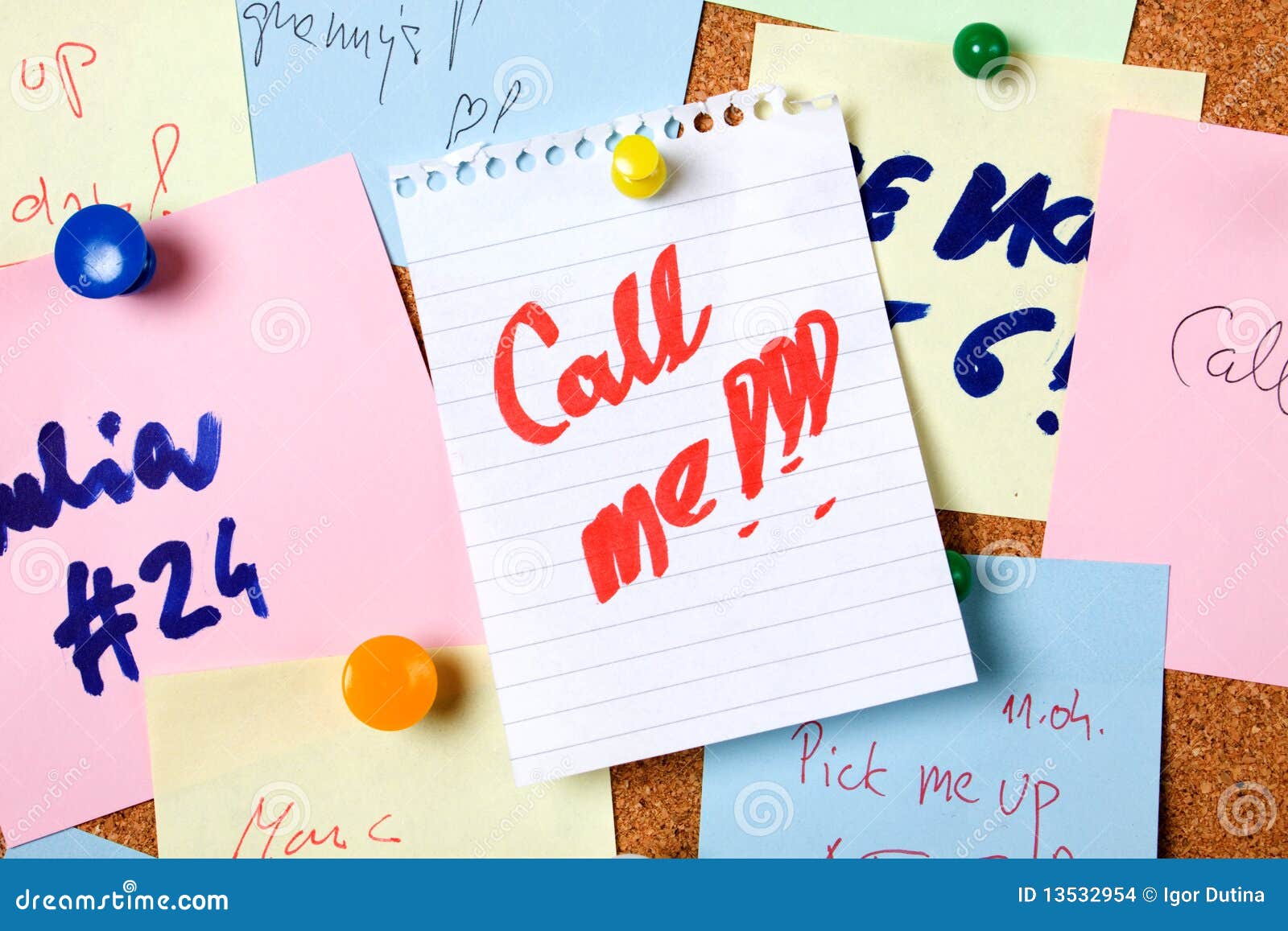 Call me note stock photo. Image of pins, notes, call - 13532954