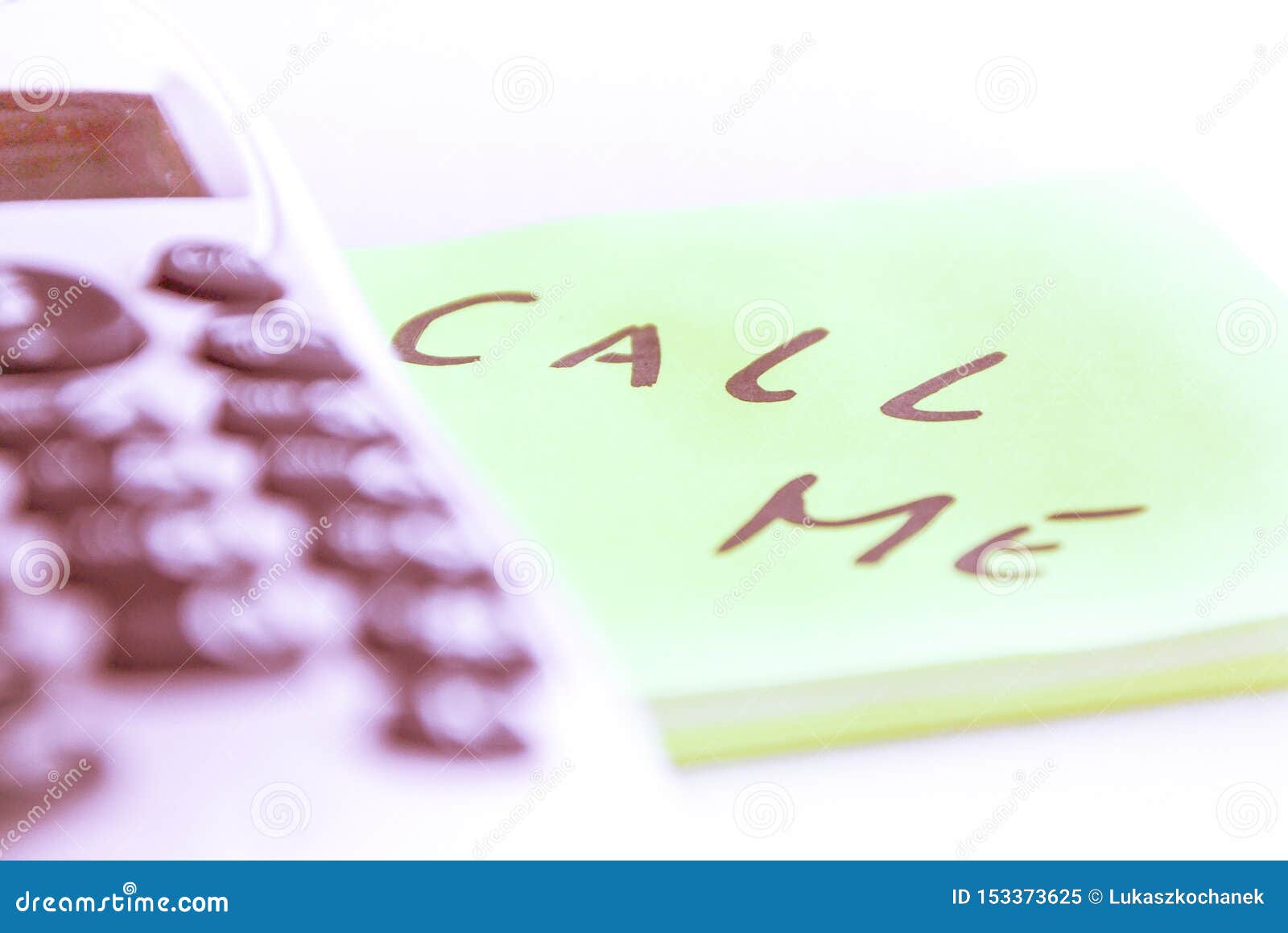 Call Me Note - Contact Us Question Customer Service Support Concept ...