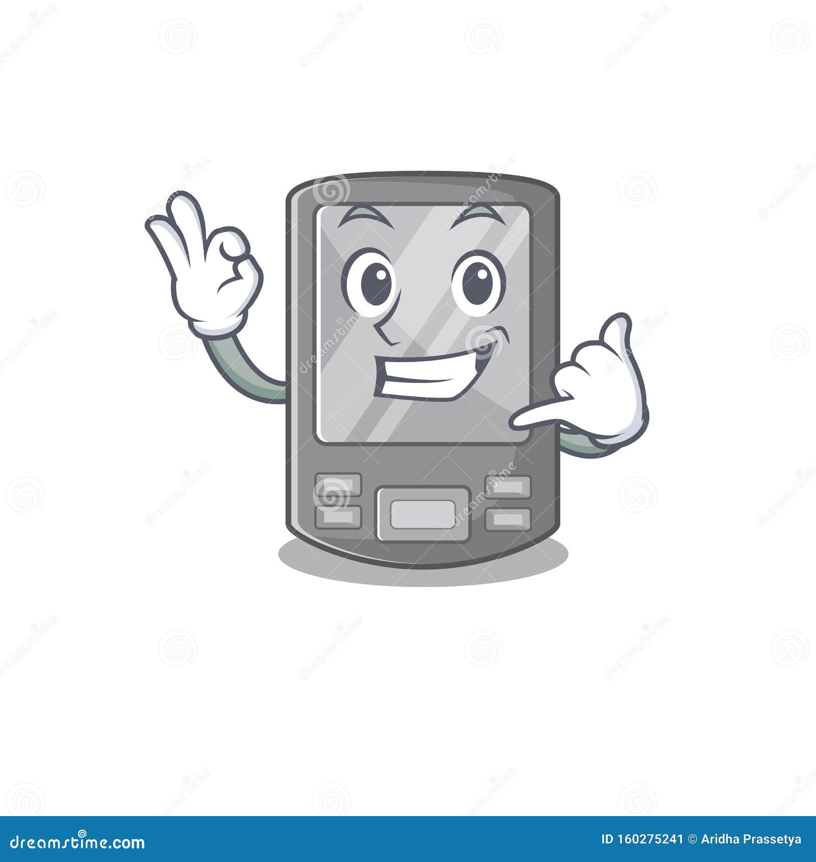 Call Me Personal Digital Toy Assistant Character Shape Stock Vector ...