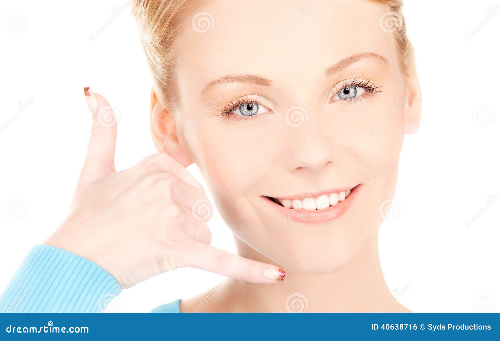 Call me stock photo. Image of lovely, joyful, bright - 40638716