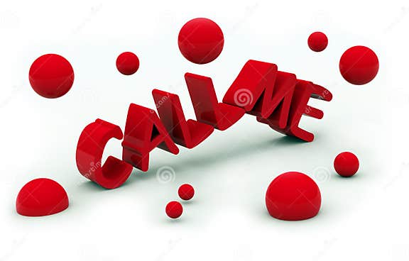 Call me text stock illustration. Illustration of background - 6687696