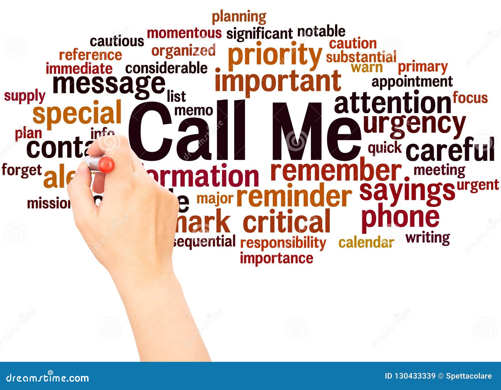 Call Me Word Cloud Hand Writing Concept Stock Illustration ...