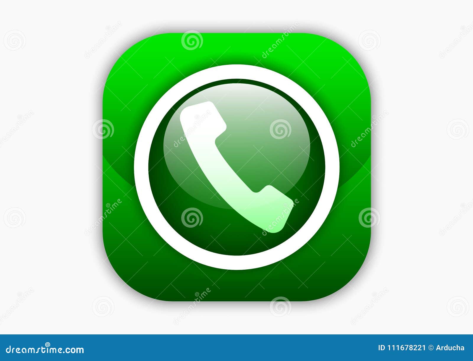 Call Mobile Icon Design Green Color Stock Vector - Illustration of icon ...