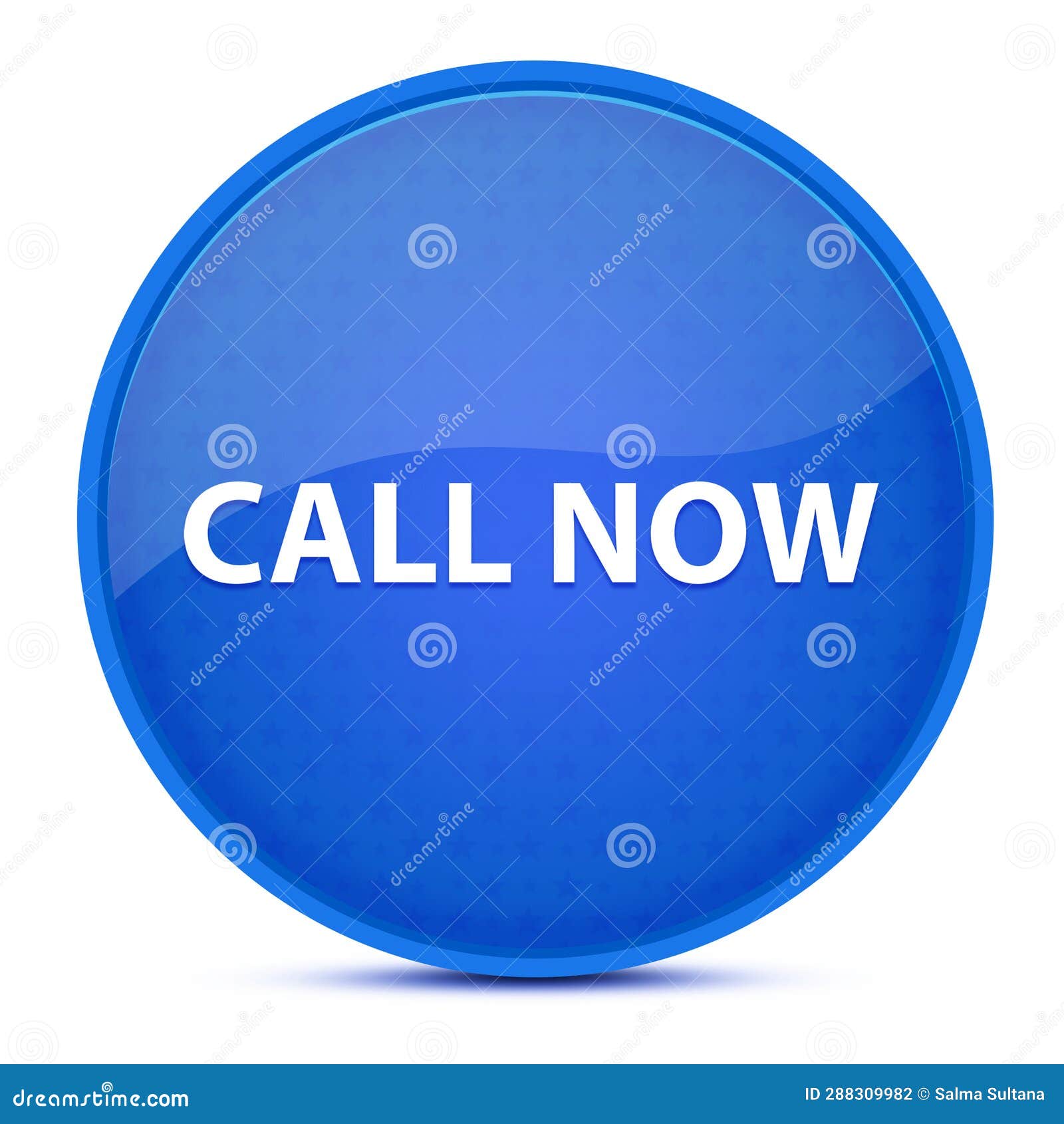 Call Now Aesthetic Glossy Blue Round Button Abstract Stock Illustration ...