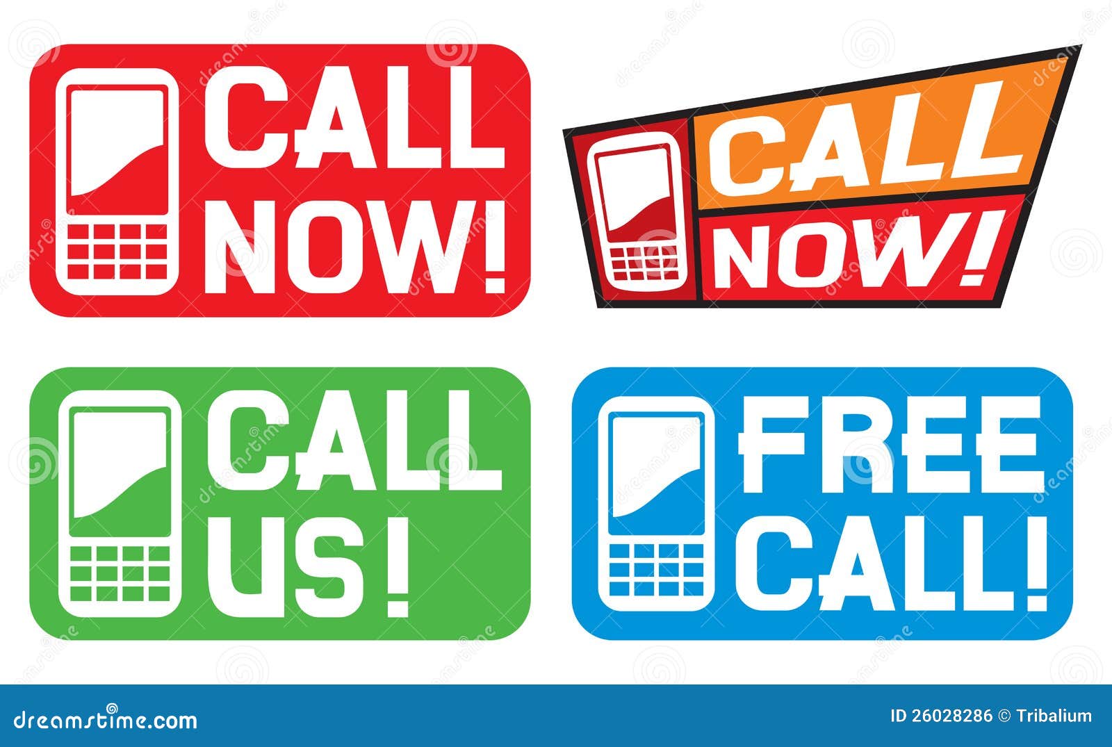 Call now label stock vector. Illustration of communication - 26028286