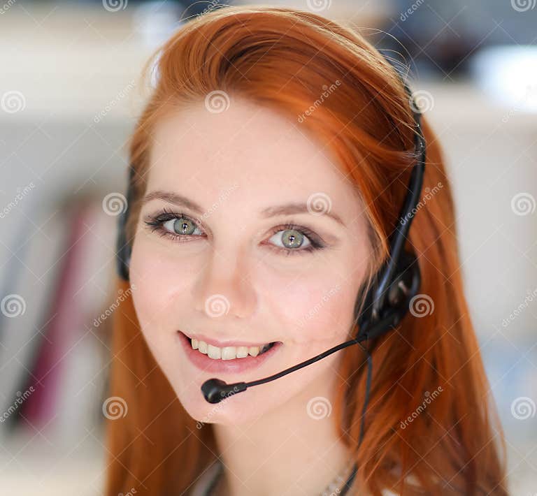 Call operator stock photo. Image of phone, operator, microphone - 38352268