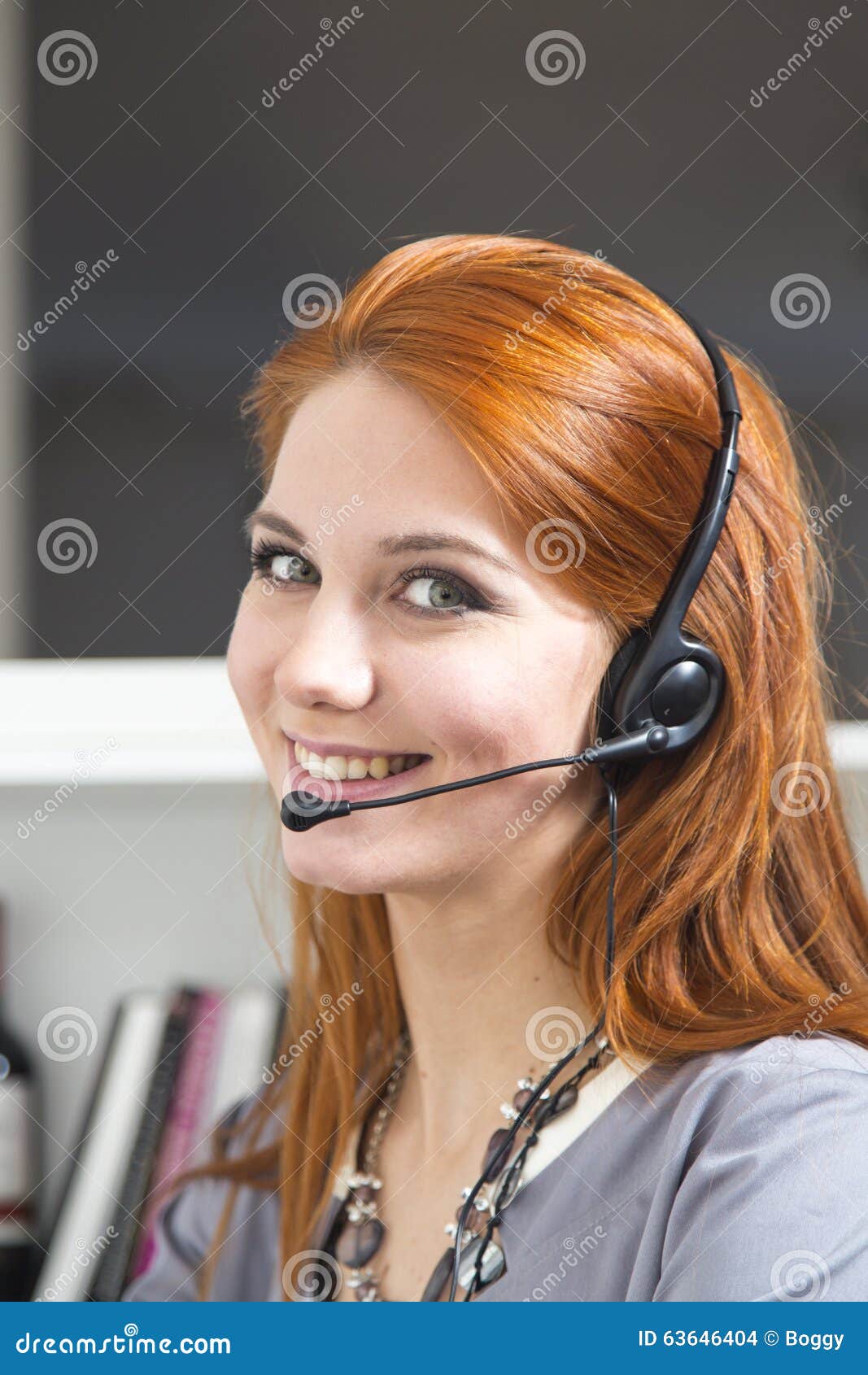 Call operator stock photo. Image of communication, looking - 63646404