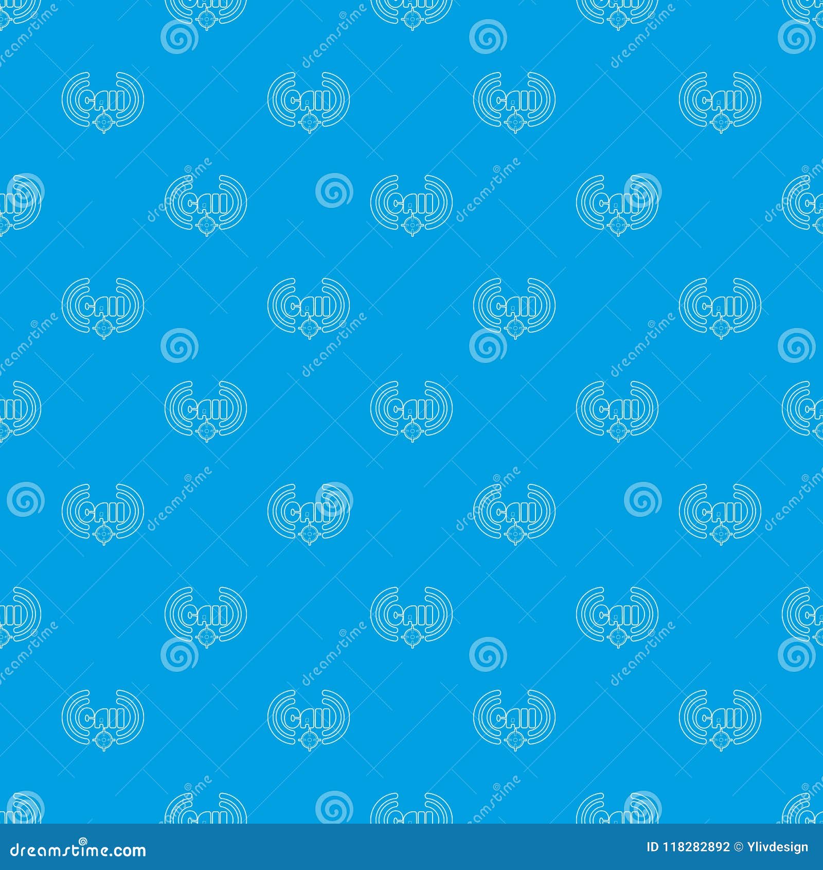 Call Pattern Vector Seamless Blue Stock Vector - Illustration of office ...