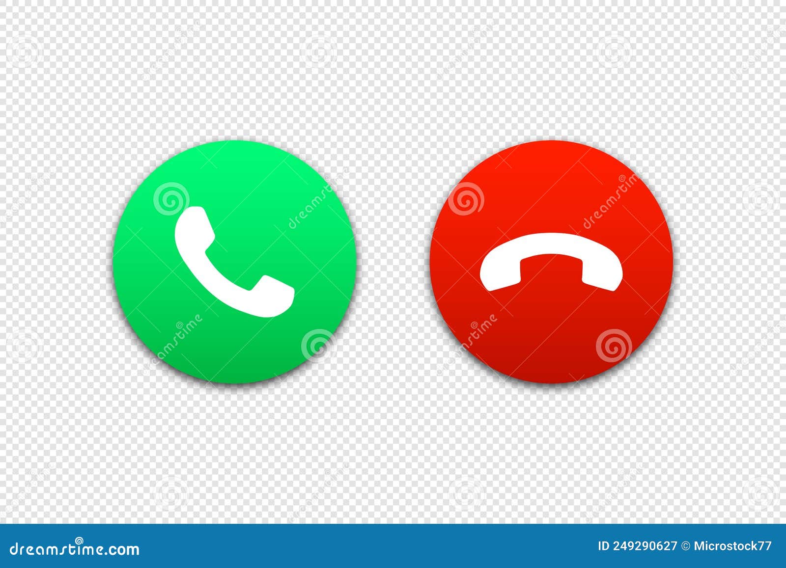 Web Buttons Wit Accept And Decline Symbols Royalty-Free Stock ...