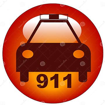 Call police icon stock vector. Illustration of service - 6012636
