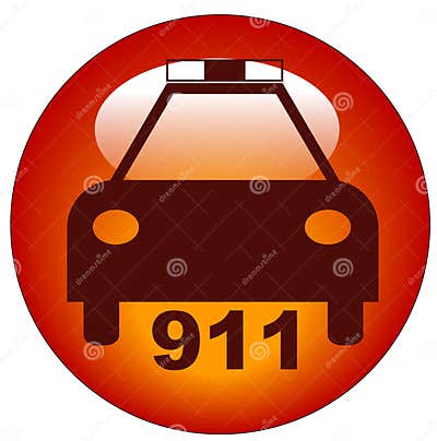 Call police icon stock vector. Illustration of service - 6012636
