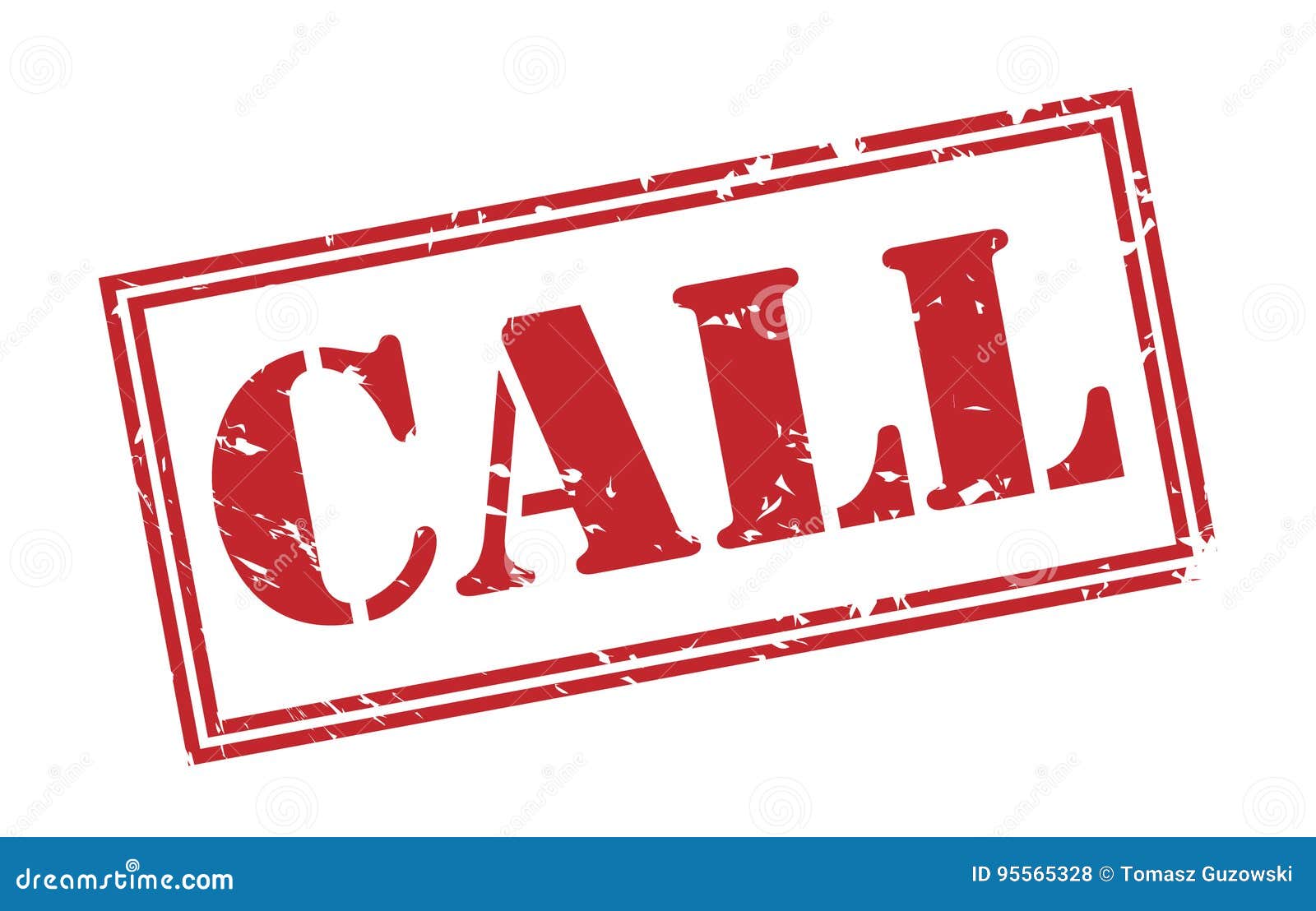 Call Stamp on White Background Stock Illustration - Illustration of ...