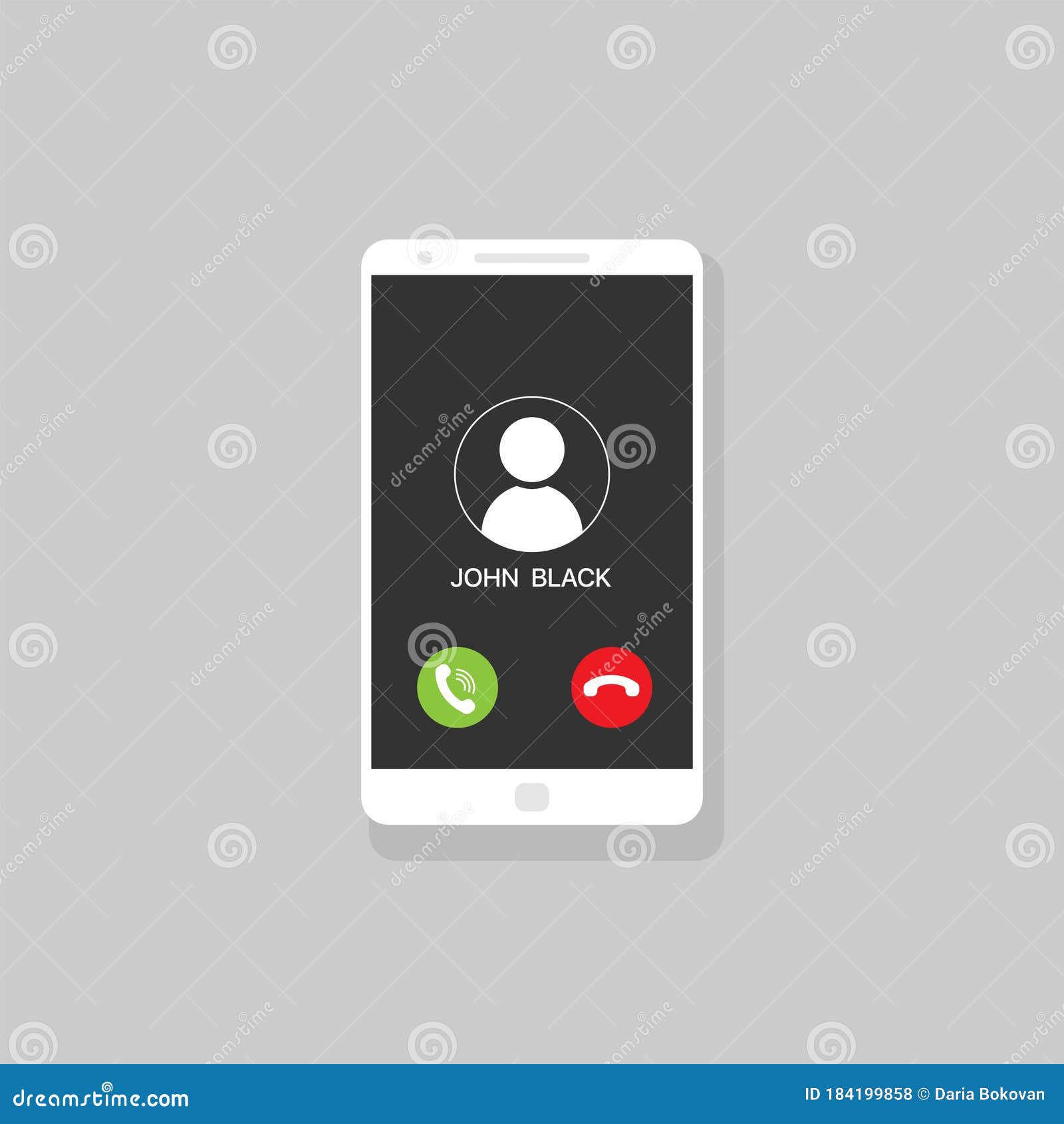 Call Screen Smartphone Interface Stock Illustration - Illustration of ...