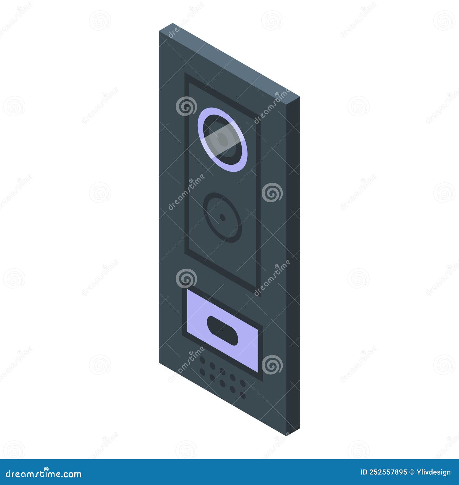 Call Security Icon Isometric Vector. Video Intercom Stock Illustration ...