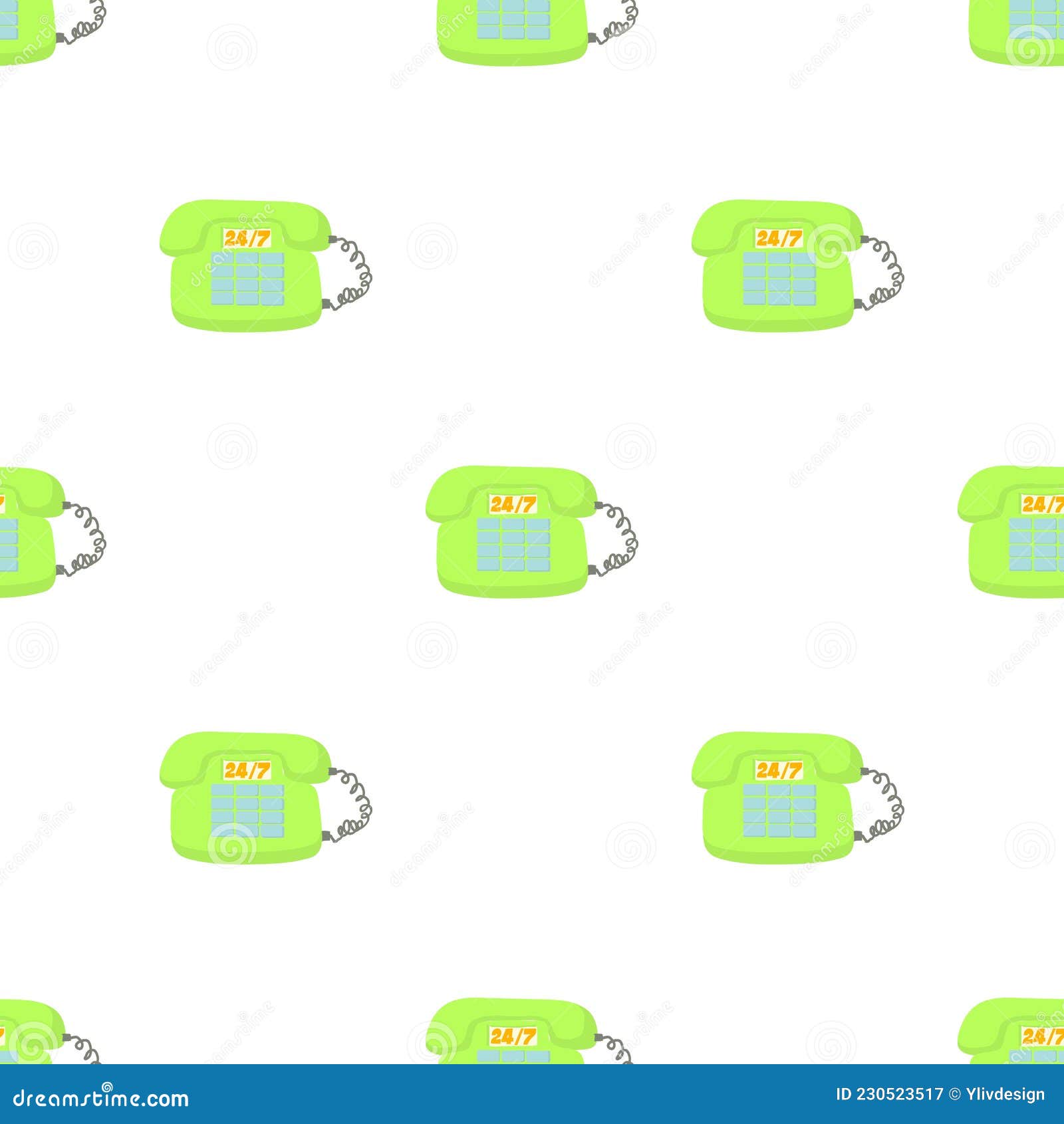 Call Service Pattern Seamless Vector Stock Vector - Illustration of ...