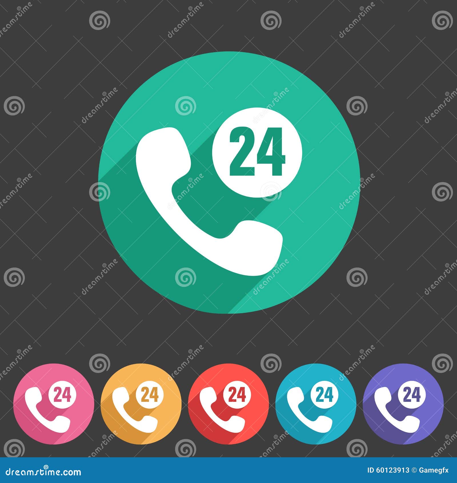 Call Support Center Icon Flat Web Sign Symbol Logo Stock Vector ...