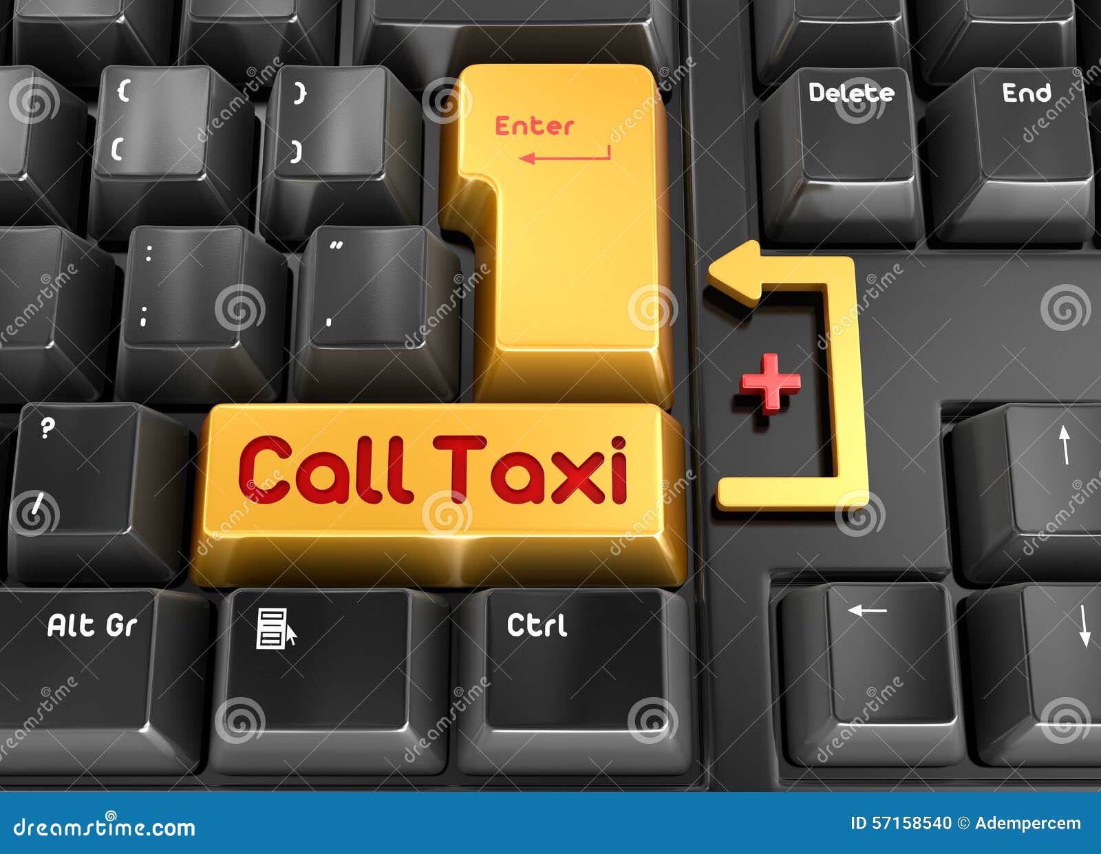 Call Taxi button stock illustration. Illustration of ordering - 57158540