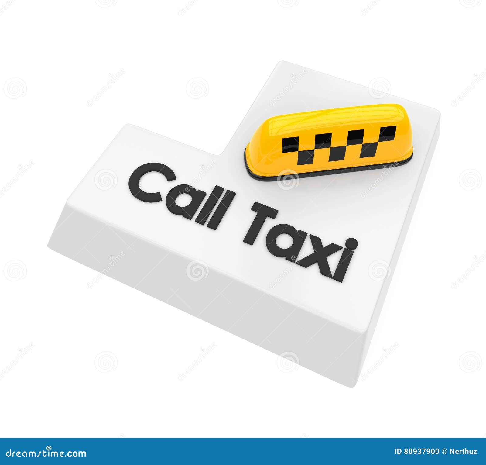Call A Taxi Landing Page. Concept Illustration With Taxi Car A ...