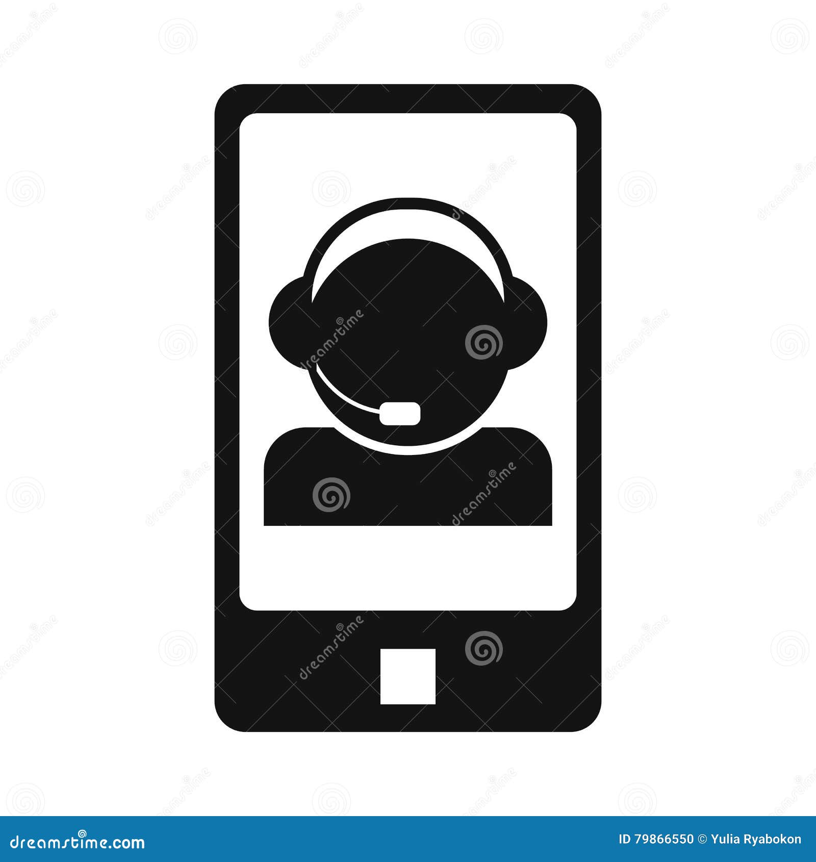 Call technical support stock vector. Illustration of feedback - 79866550