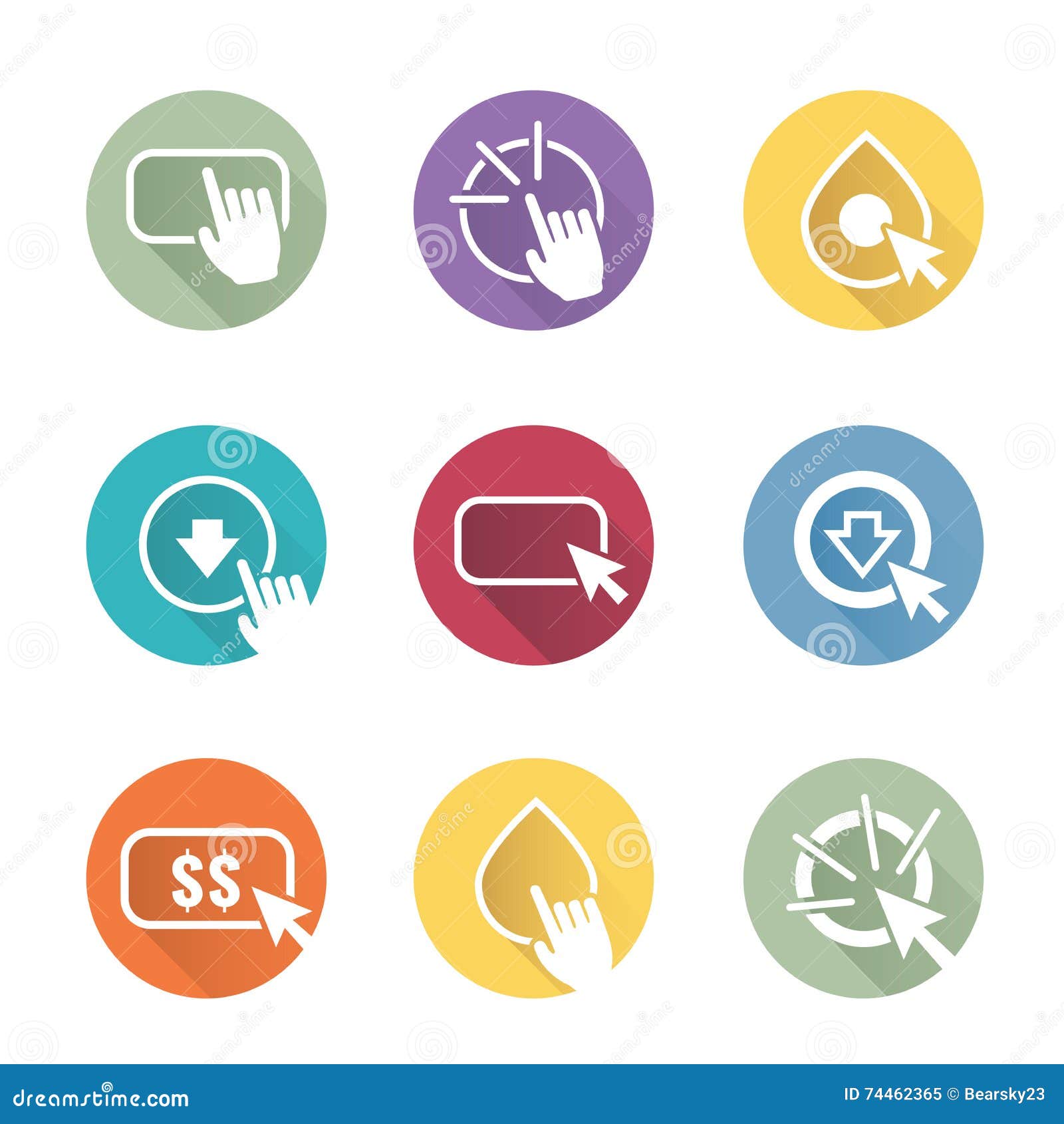 Action Icon. Call To Action, CTA. Flat Vector Illustration ... Action Icon. Call To Action, CTA. Flat Vector Illustration ...