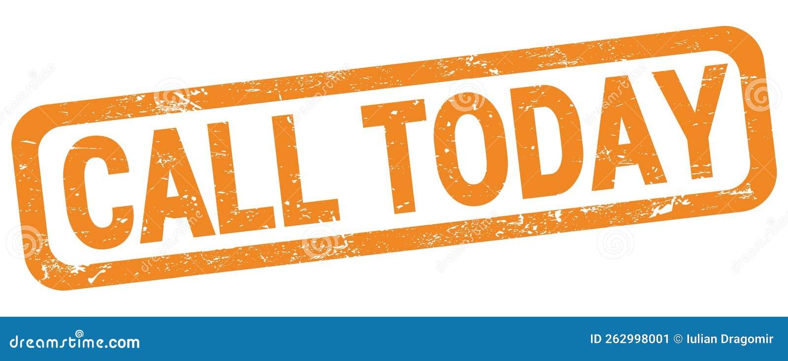 CALL TODAY Text Written on Orange Rectangle Stamp Stock Illustration ...
