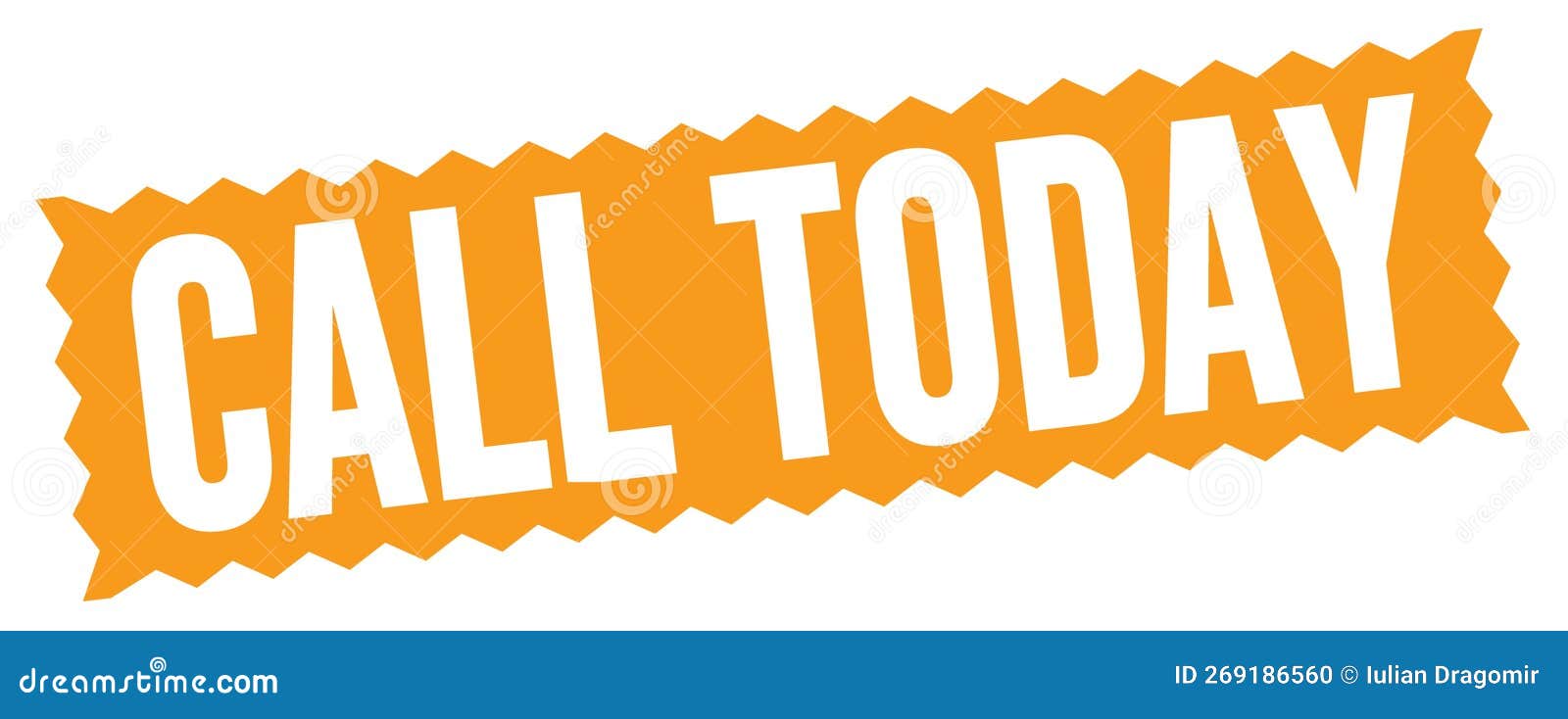 CALL TODAY Text Written on Orange Stamp Sign Stock Illustration ...