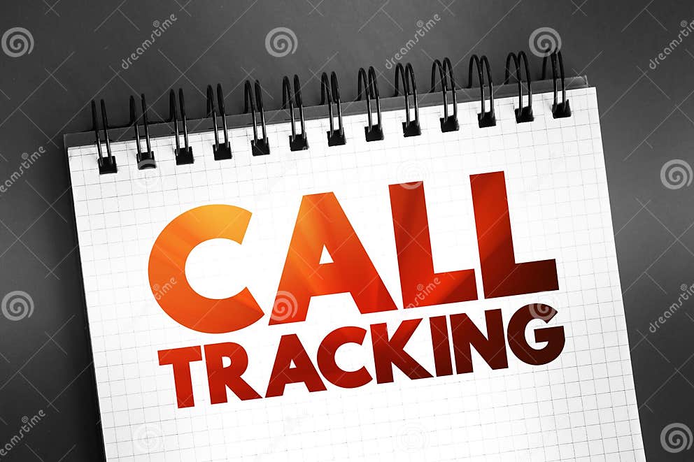 Call Tracking Text Quote on Notepad, Concept Background Stock Image ...