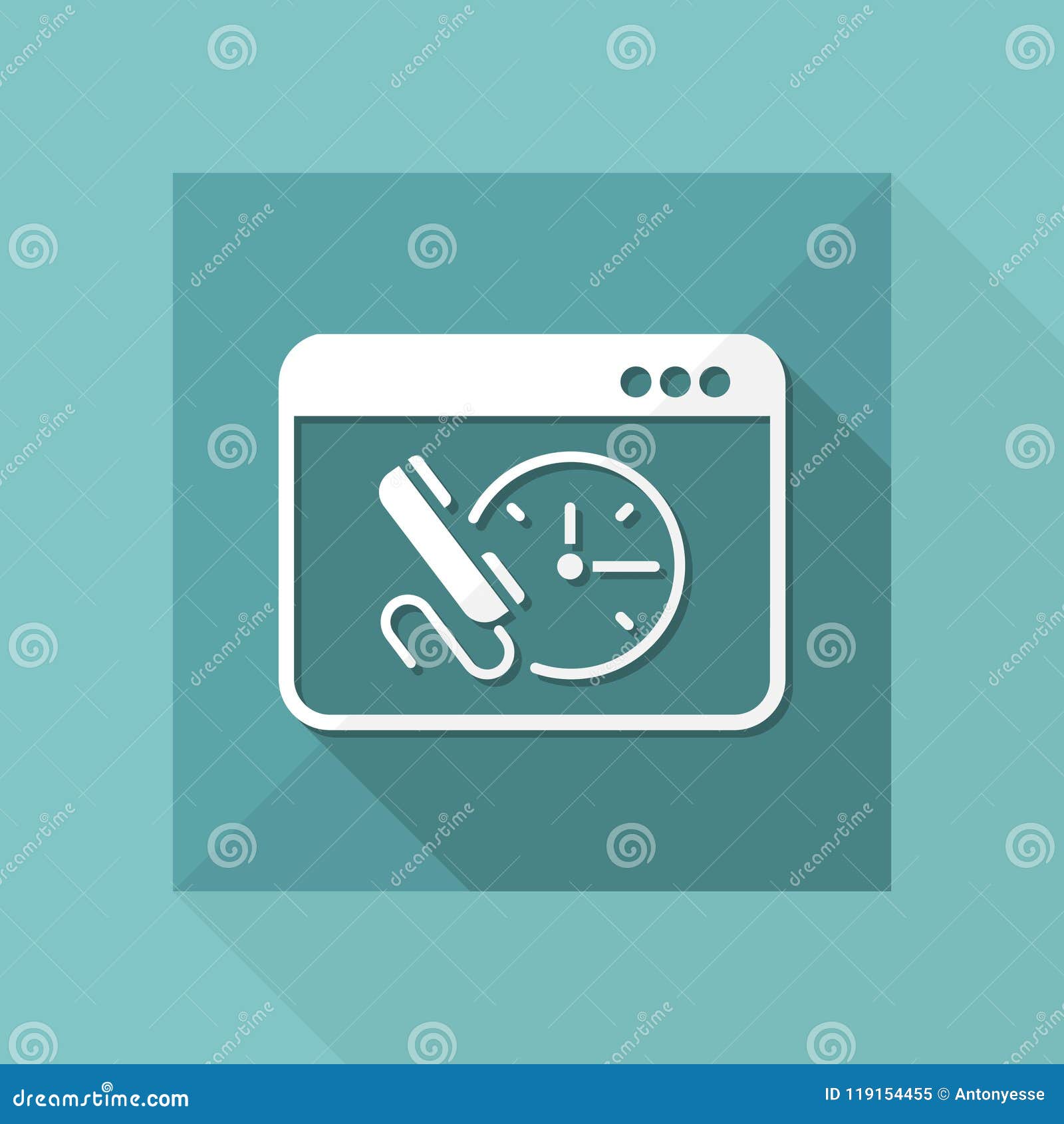 Call Us for Appointment - Website Button - Vector Flat Icon Stock ...