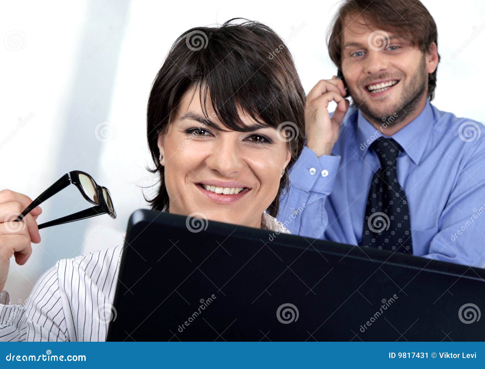 Call us business people stock image. Image of laptop, modern - 9817431