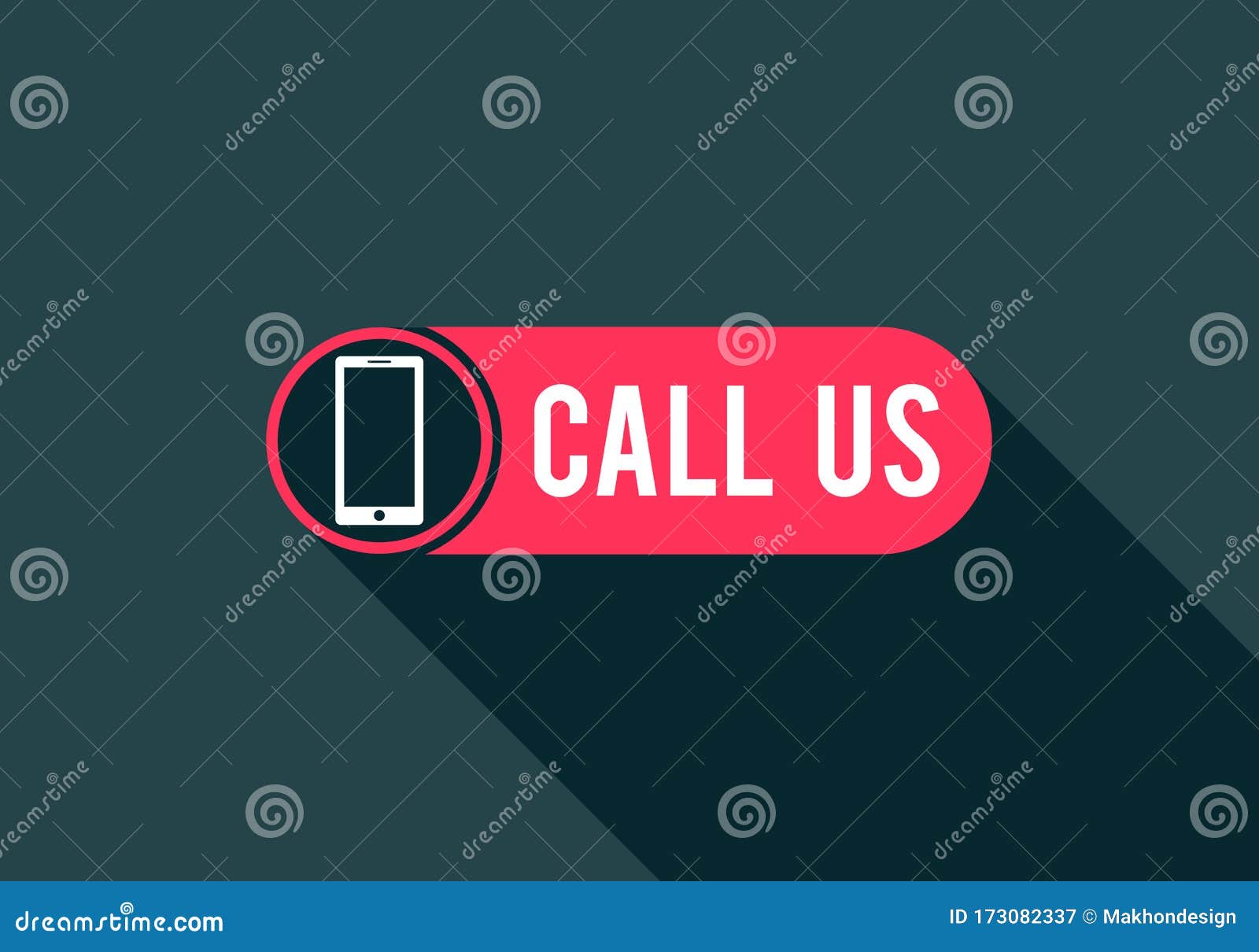Call Us Button, Contact Us Icon Design, Stock Vector - Illustration of ...