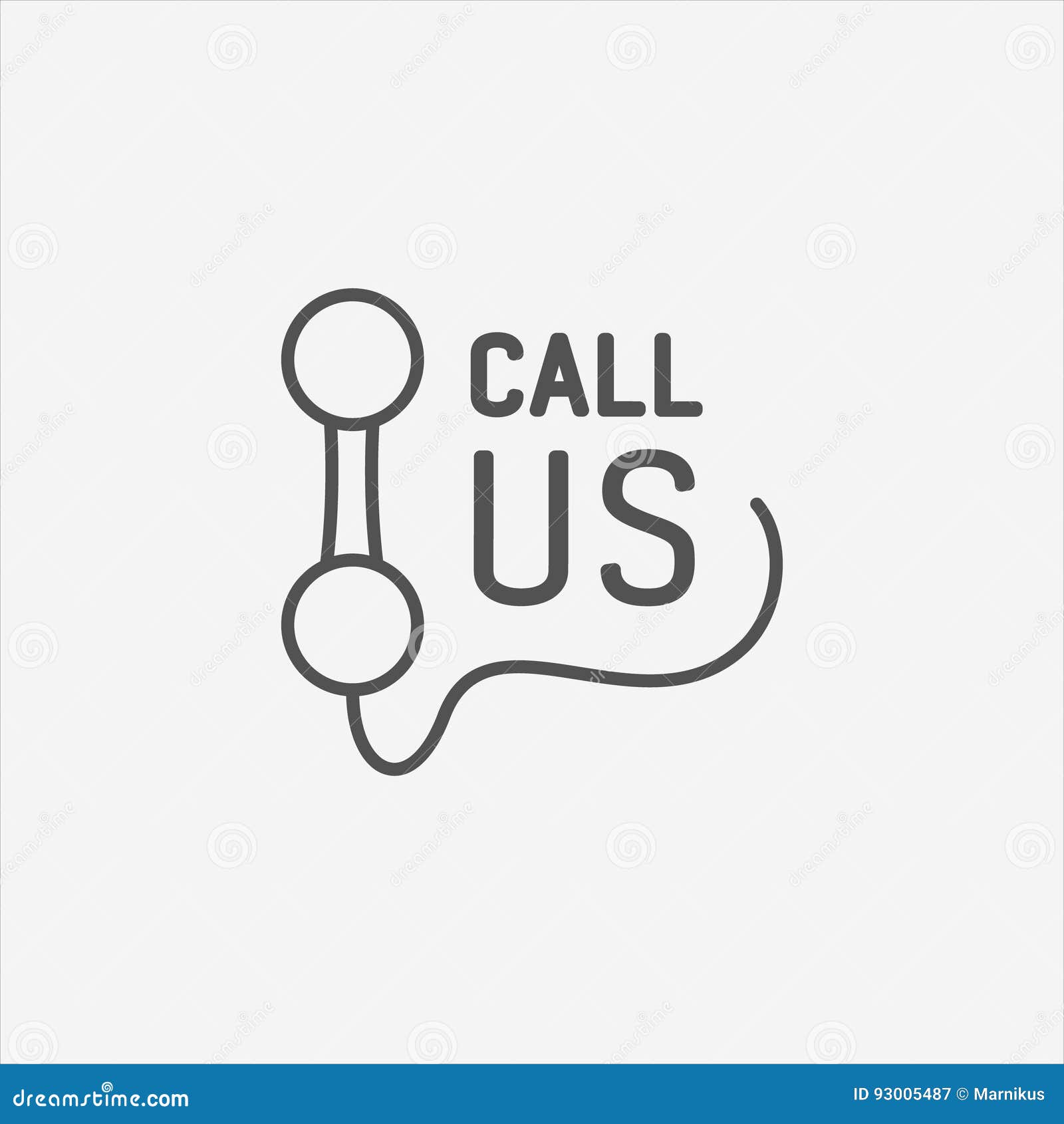 Call us icon. stock vector. Illustration of icon, assistance - 93005487