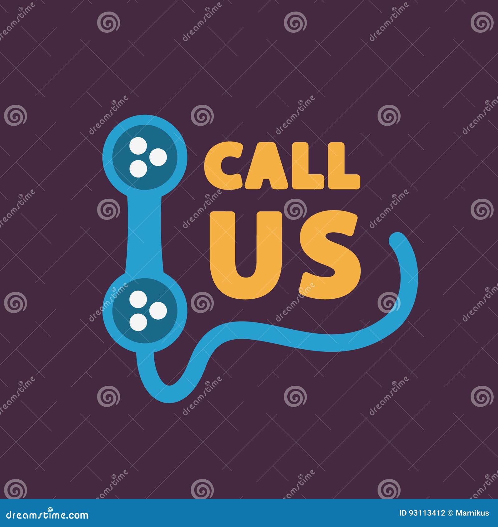 Call us icon. stock vector. Illustration of office, customer - 93113412