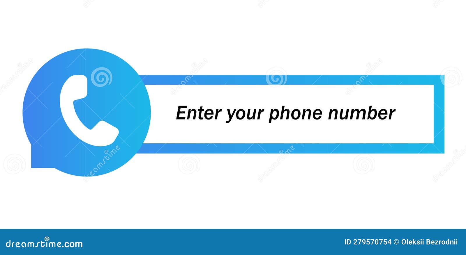 Call Us Now Mobile Phone Call Banner with Place for Number Stock Vector ...