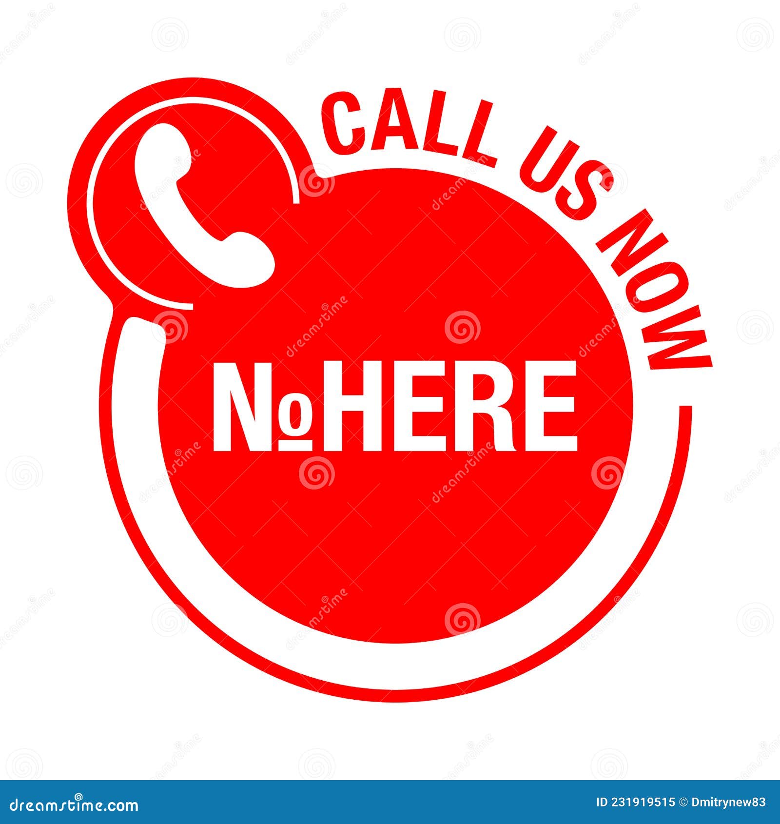 Call Us Now Web Button in Red Circle Stock Vector - Illustration of ...