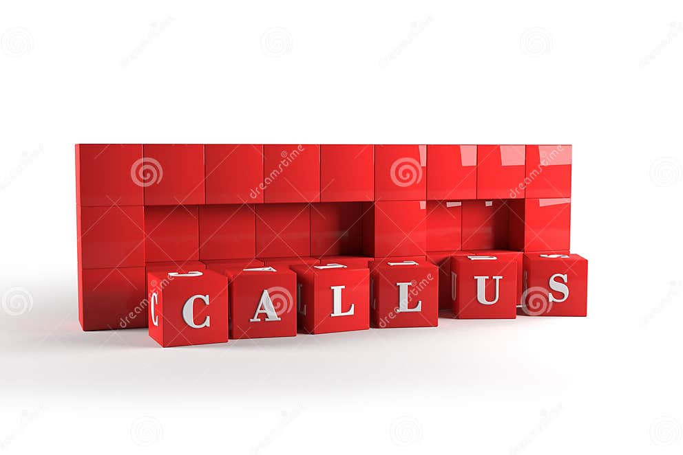 Call Us Red Cubes. 3D Rendering. Stock Illustration - Illustration of ...