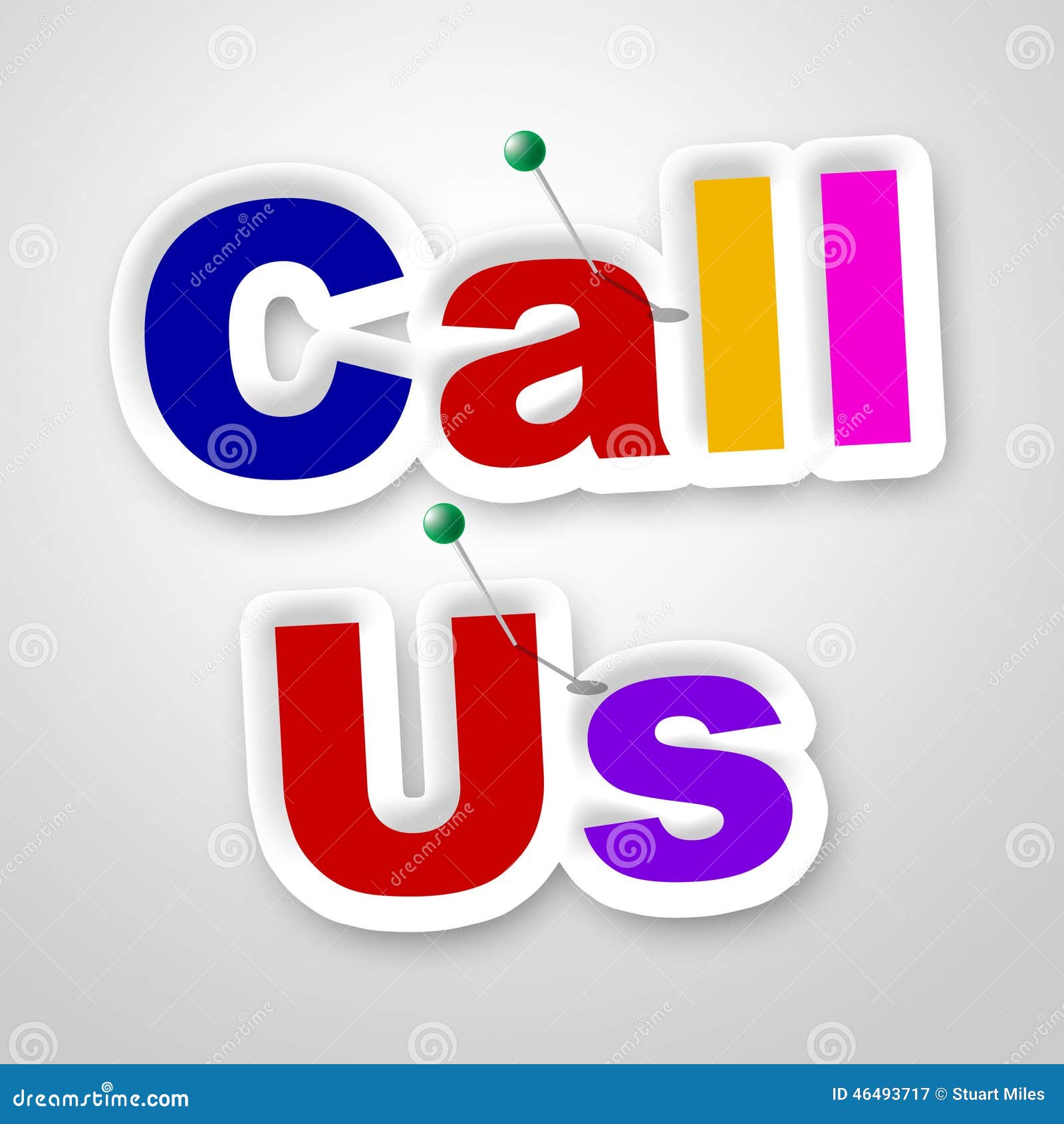 Call Us Sign Shows Communicating Conversation and Advertisement Stock ...